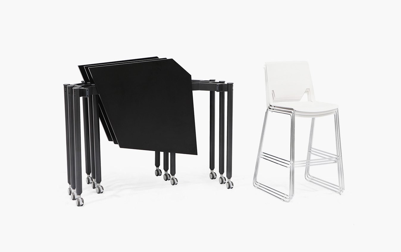 Tall Kite | Portable, Folding, Stand & Meet Table | Muzo